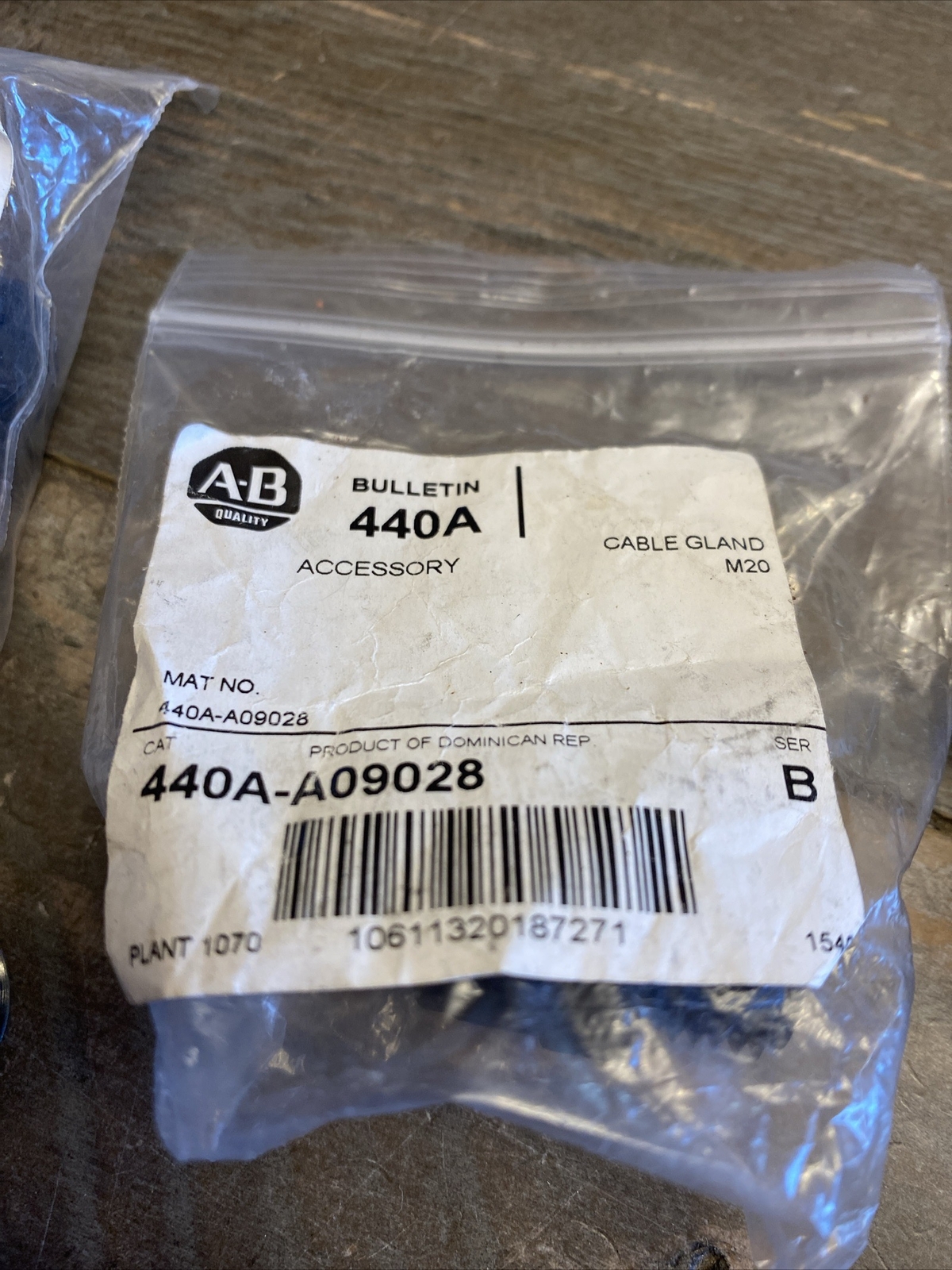 A-B QUALITY Bulletin 440A Cable Gland M20 MAT # 440A-A09028 Lot Of 5 ...
