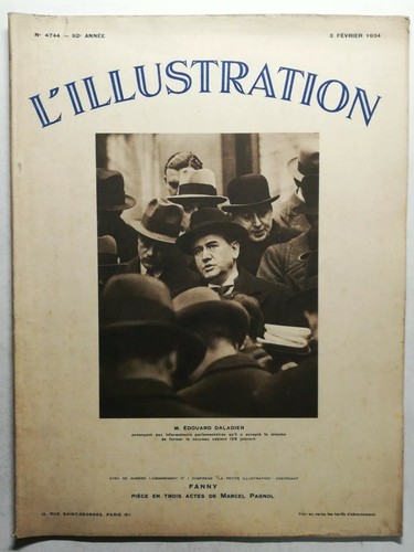 #12 Review The Illustration N4744 3 February 1934 Édouard Daladier ...