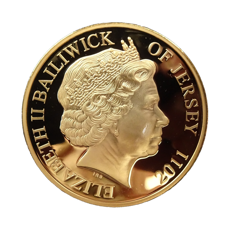 Queen Elizabeth II Diamond Jubilee 24ct gold Plated 50p Proof coin ...