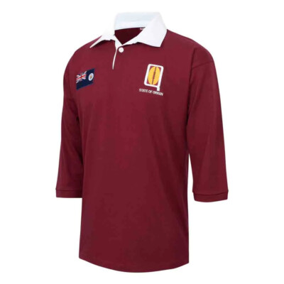 QLD Queensland Maroons 1987 SOO ARL/NRL Vintage Retro Jersey Sizes S ...