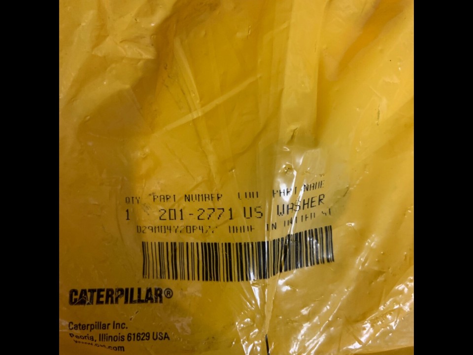 Caterpillar CAT Washer 201-2771 OEM NEW | eBay