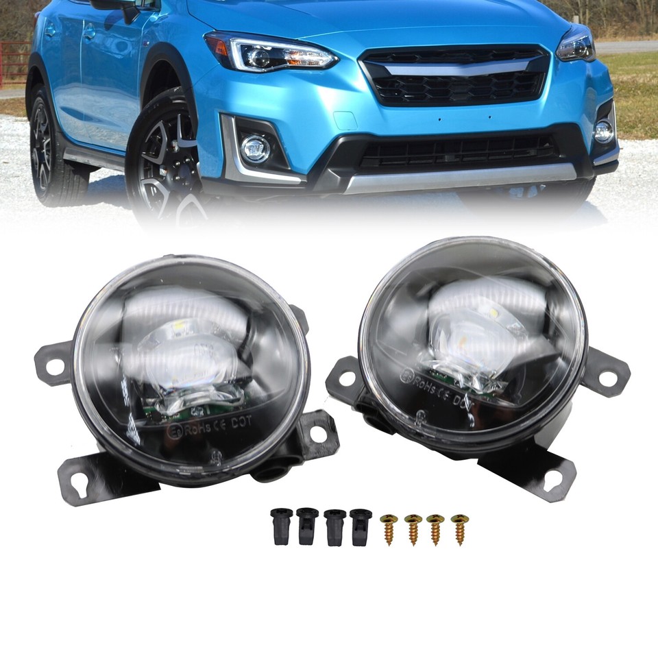 Front Bumper Lamp LED Fog Lights For Subaru Forester XV Crosstrek 2014 ...