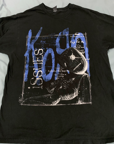 RARE KORN ISSUES ANNIVERSARY COVER SHIRT L BAND TOUR CONCERT METAL HARD ...