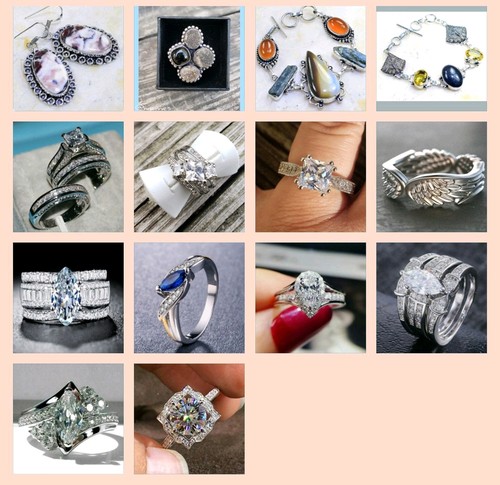 Large Jewelry Lot- 350+ Pieces- 925SS- Rings/Necklaces/Bracelets ...