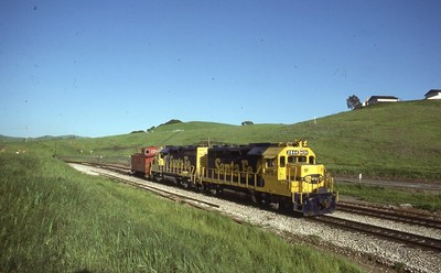 ATSF SANTA FE Railroad Train Locomotive 2844 Original 1986 Photo Slide ...