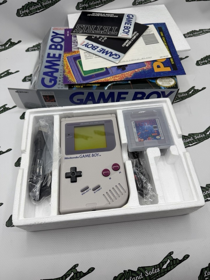 Nintendo Gameboy Original Console CIB Complete In Box Insert & Tetris ...