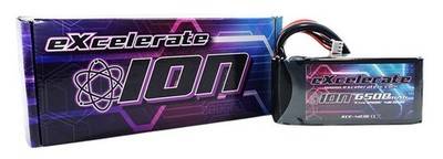 Excelerate ION 2S 250C Drag Race LiPO Battery Soft Case 7.4V/6500mAh ...