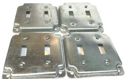STEEL CITY RS 5 DOUBLE STEEL SWITCH COVER , RAISED 1/2" [ LOT OF 4 ...