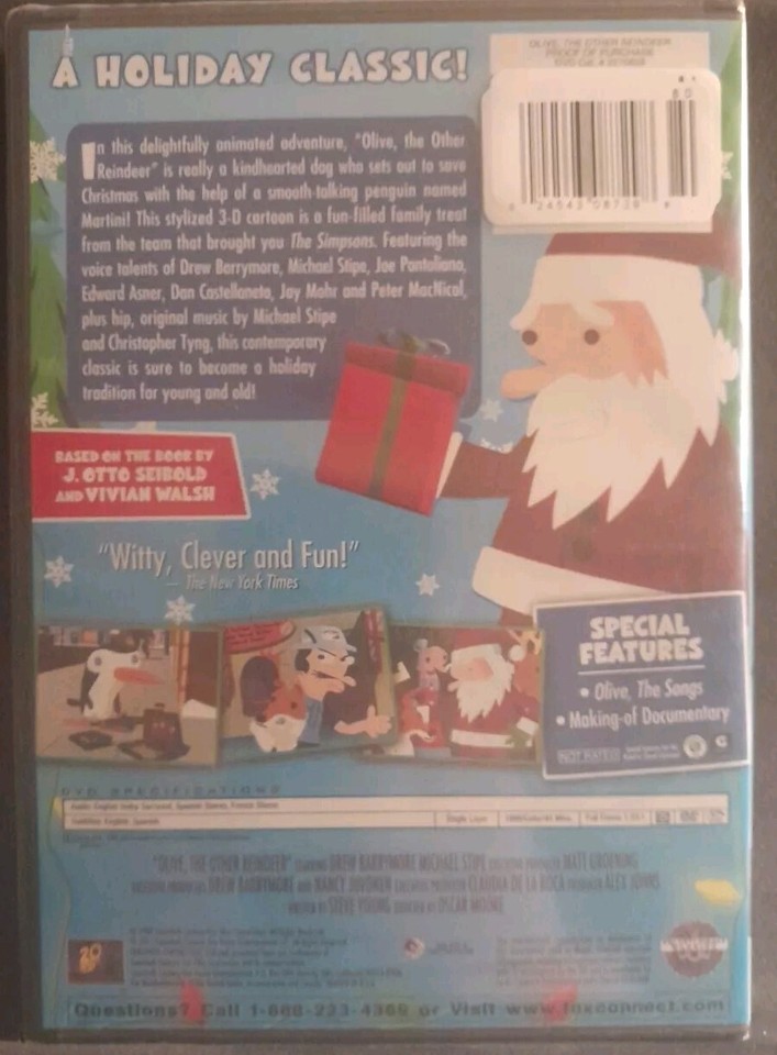 Olive the Other Reindeer (DVD, 1999) 24543087298| eBay
