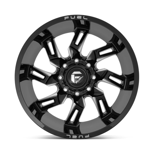 20X10 Fuel 1PC D747 LOCKDOWN 8X6.5 -18MM GLOSS BLACK MILLED (4) | eBay
