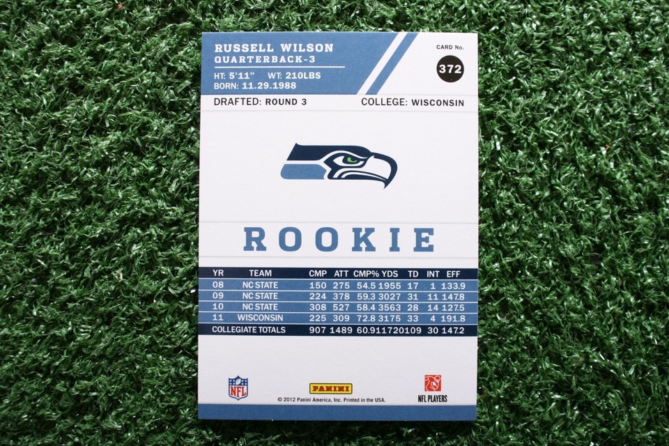 Russell Wilson 2012 Score #372 Rookie RC | eBay