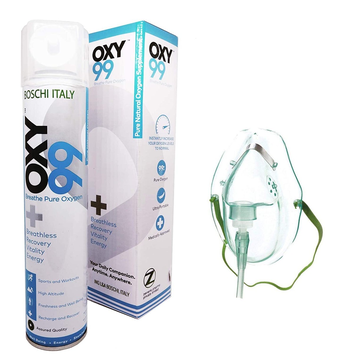 Portable Oxygen Tank And Mask