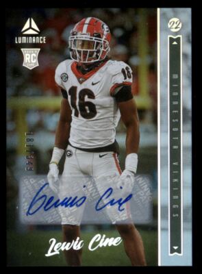 2022 Panini Luminance Autographs Lewis Cine Auto 181/349 Minnesota ...