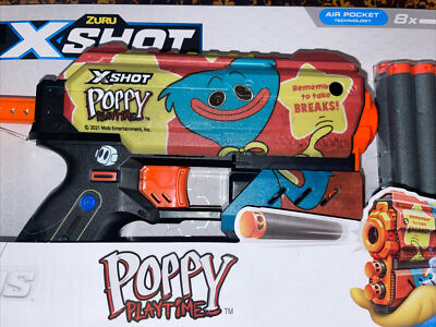 RARE Poppy Playtime skins Zuru X shot Dart Gun Timeout 8 Darts NEW | eBay