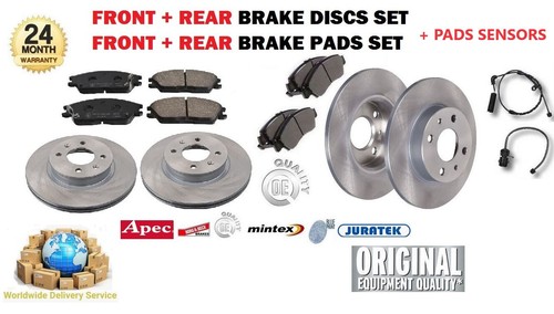 FRONT + REAR DISCS & PADS for MERCEDES VALENTE Bus 122 CDI 639.701 2010 ...