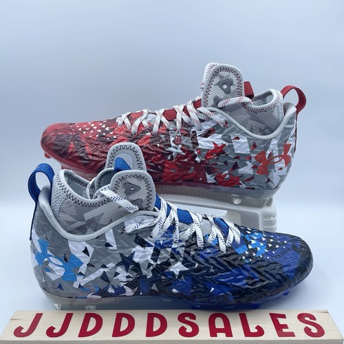 Under Armour UA Spotlight Clone MC LE USA Football Cleats 3026335-100 ...