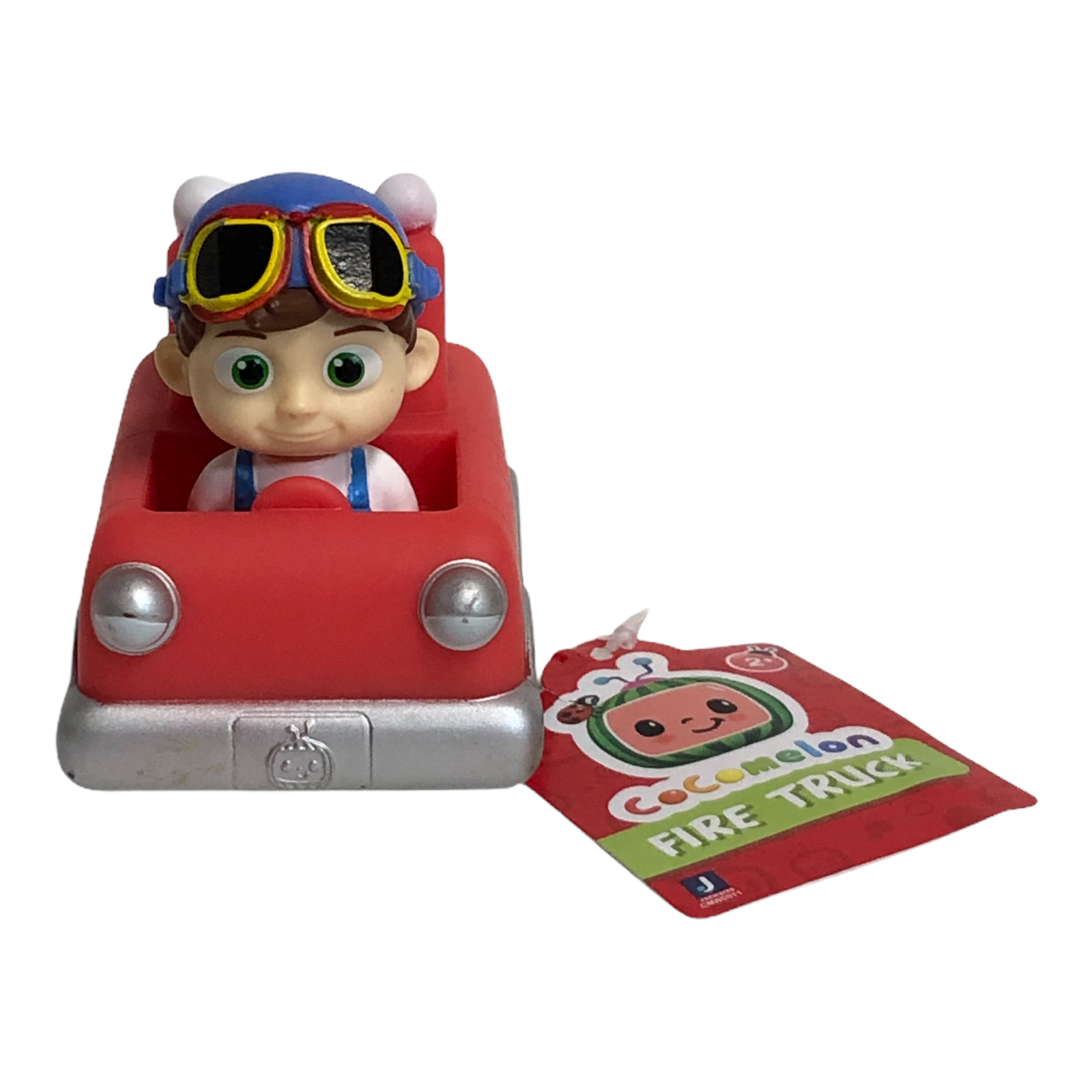 COCOMELON TomTom Fire Truck Free-Wheeling Mini Figure Vehicle Toy Red ...