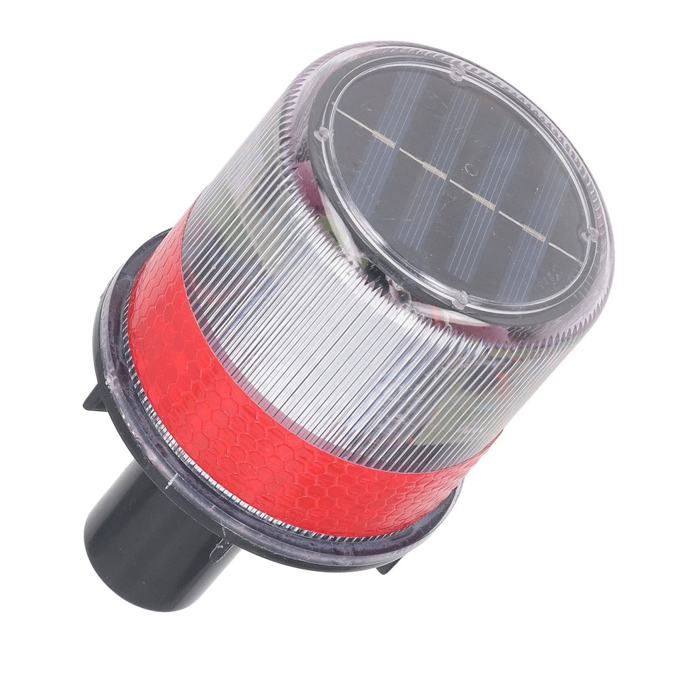 Solar Powered LED Strobe High Visibility Beacon Warning Light for ...