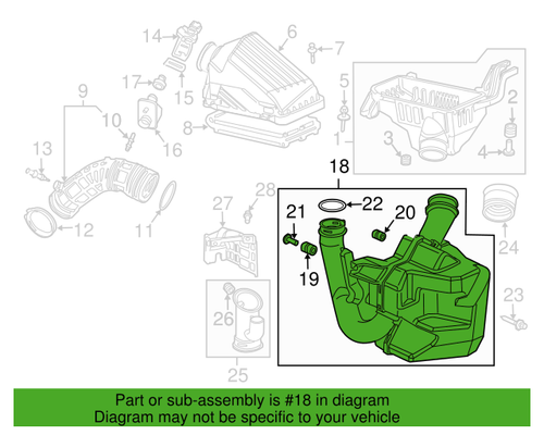 Honda 17230-RAA-A10 Resonator Chamber for 06-07 Accord New Genuine | eBay