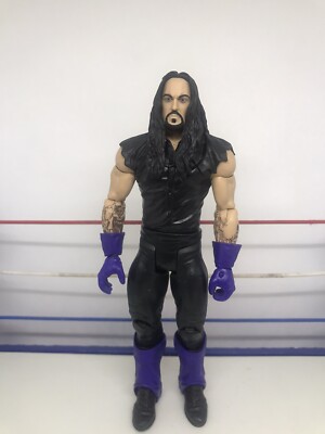 2011 THE UNDERTAKER WWE Wrestling Figure Flashback Legends Purple Black ...