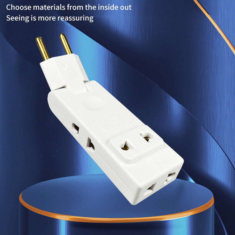 One To Four Power Adapter With 180 Degree Rotation US / EU Standard ...