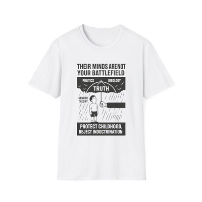 Their Minds Are Not Your Battlefield Tee, Stop child grooming apparel ...