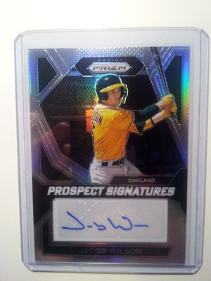 2024 Prizm Prospect Signatures Jacob Wilson Silver Prizm Auto RC | eBay