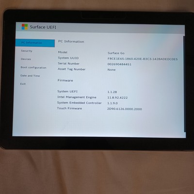 Microsoft Surface Go 1st Gen Intel Pentium Gold 4415Y 256GB 8GB WITH ...