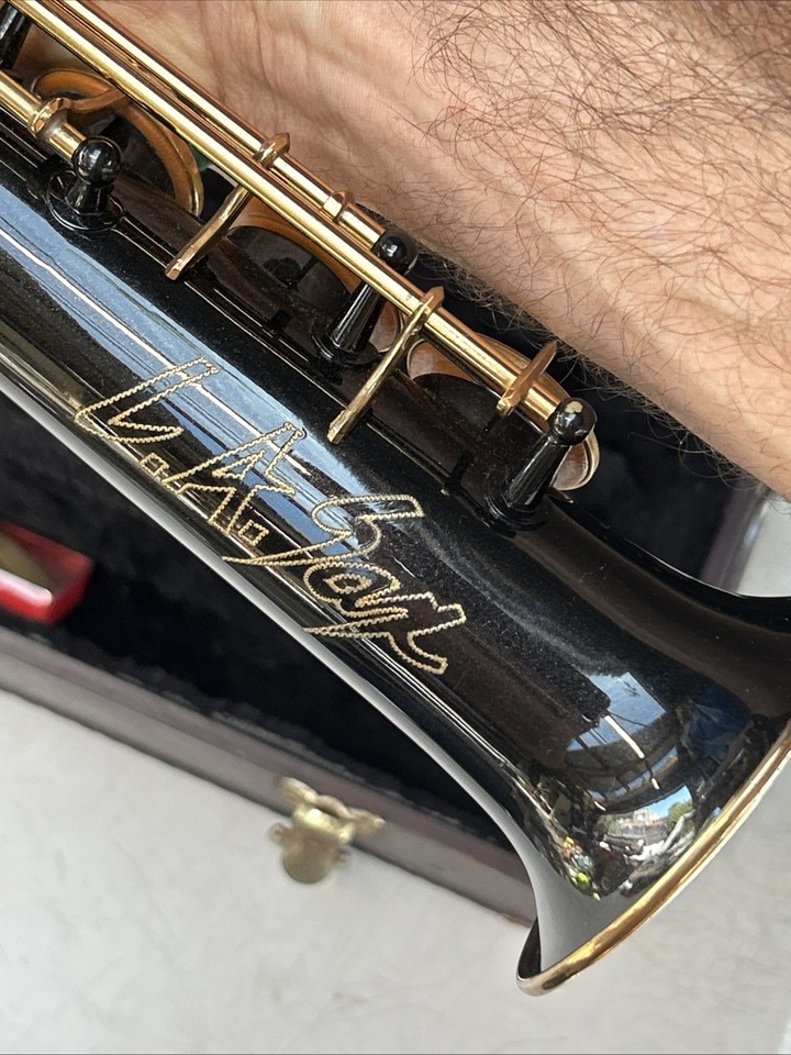 Vintage LA Sax Soprano Saxophone; In Hard Case; Black Lacquer Finish | eBay