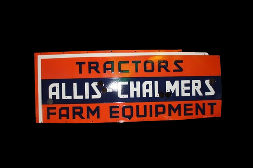ALLIS-CHALMERS TRACTORS FARM DEALERSHIP PORCELAIN NEON SIGN SKIN 45 ...