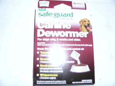 2 BOXES Safe-Guard LARGE dewormer fenbendazole Dogs 40 lbs+ WORMER ...