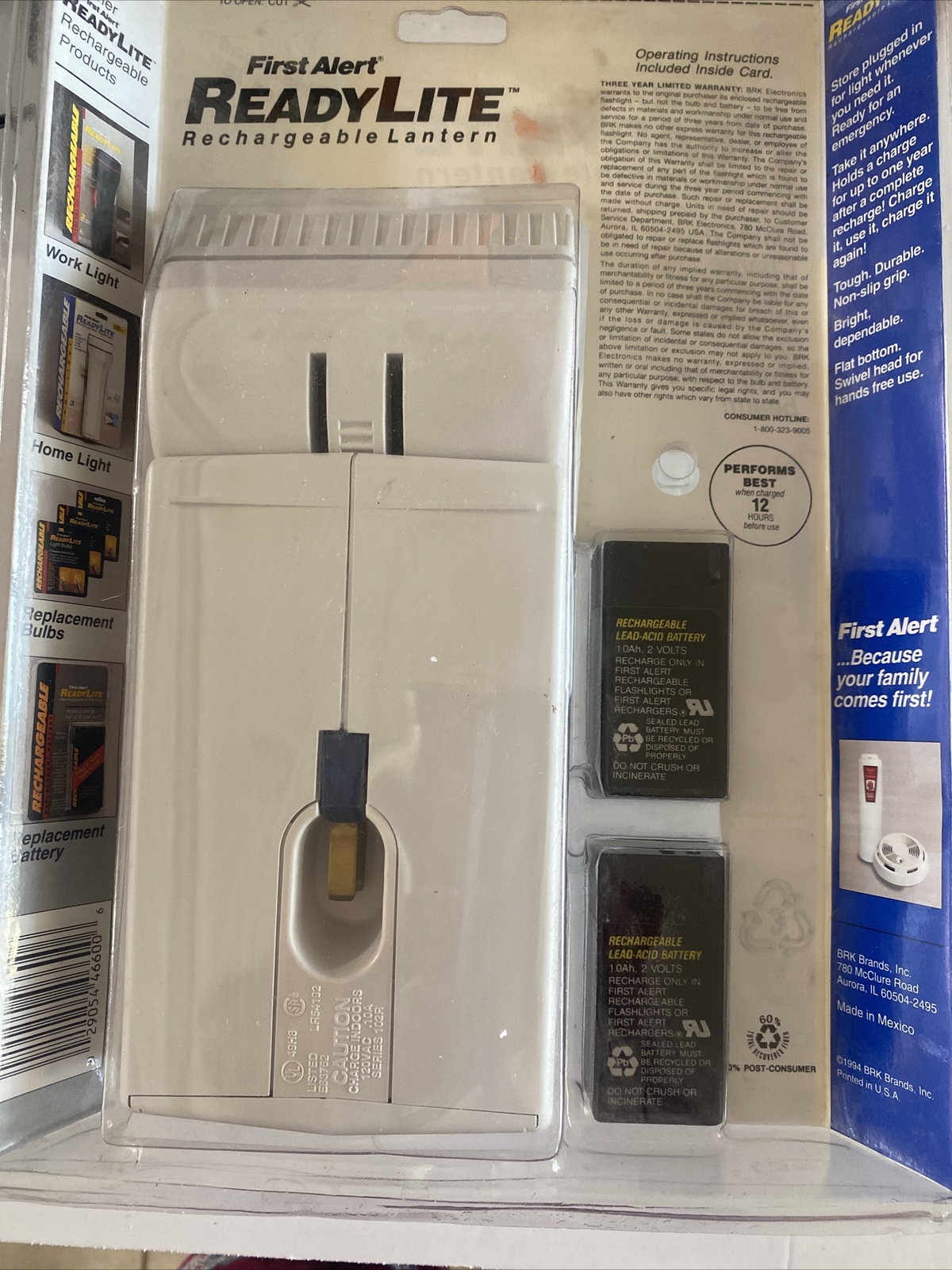 Vintage Rare First Alert Ready Lite Rechargeable Swivel Head Flashlight ...