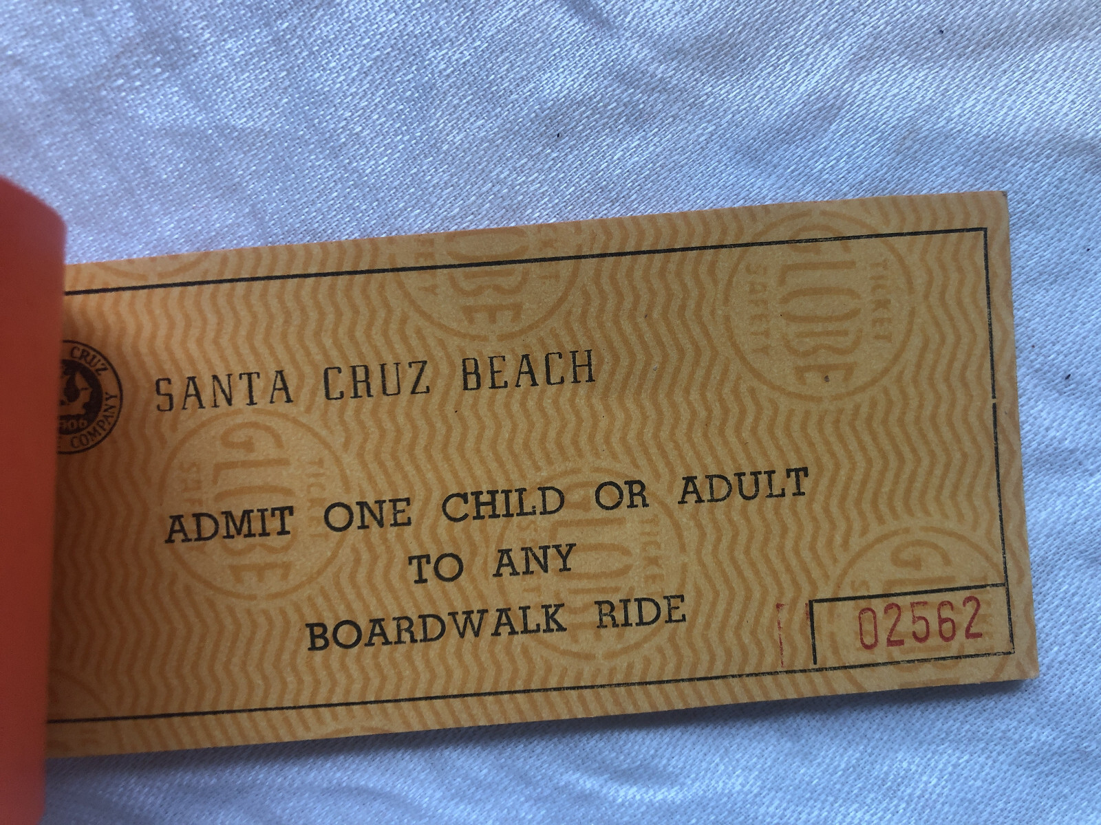 Vintage Santa Cruz Beach Boardwalk Pass Booklet 5 Unused Free Ride ...
