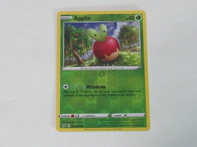 Pokemon TCG Applin Rebel Clash 021/192 Reverse Holo Near Mint | eBay