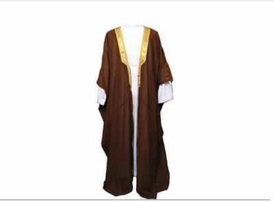 BROWN Arabic Cloak Robe Sheik Bisht Medieval Wedding Luxury Authentic ...