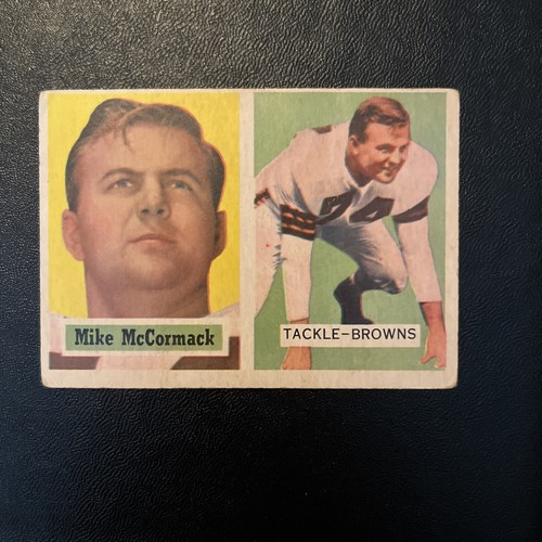 1957 Topps Mike McCormack #3 Cleveland Browns | eBay