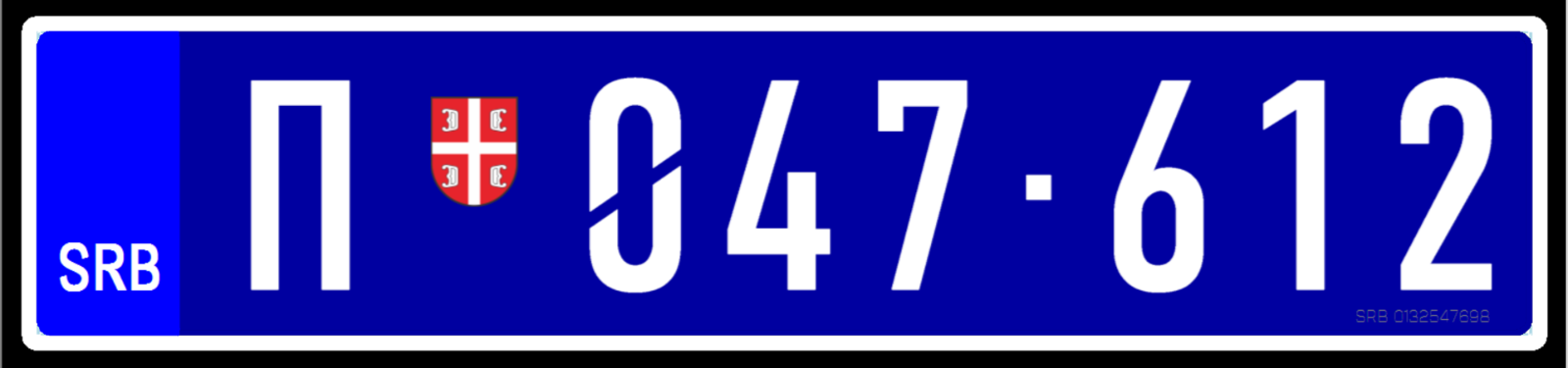 Custom Serbia REFLECTIVE License Plate Tag Reproduction, Many Styles ...