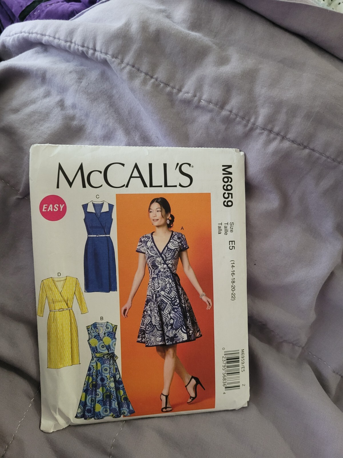 Simplicity Sewing Pattern 8137 AA Misses Wrap Dress 2 Lengths Top Pants ...