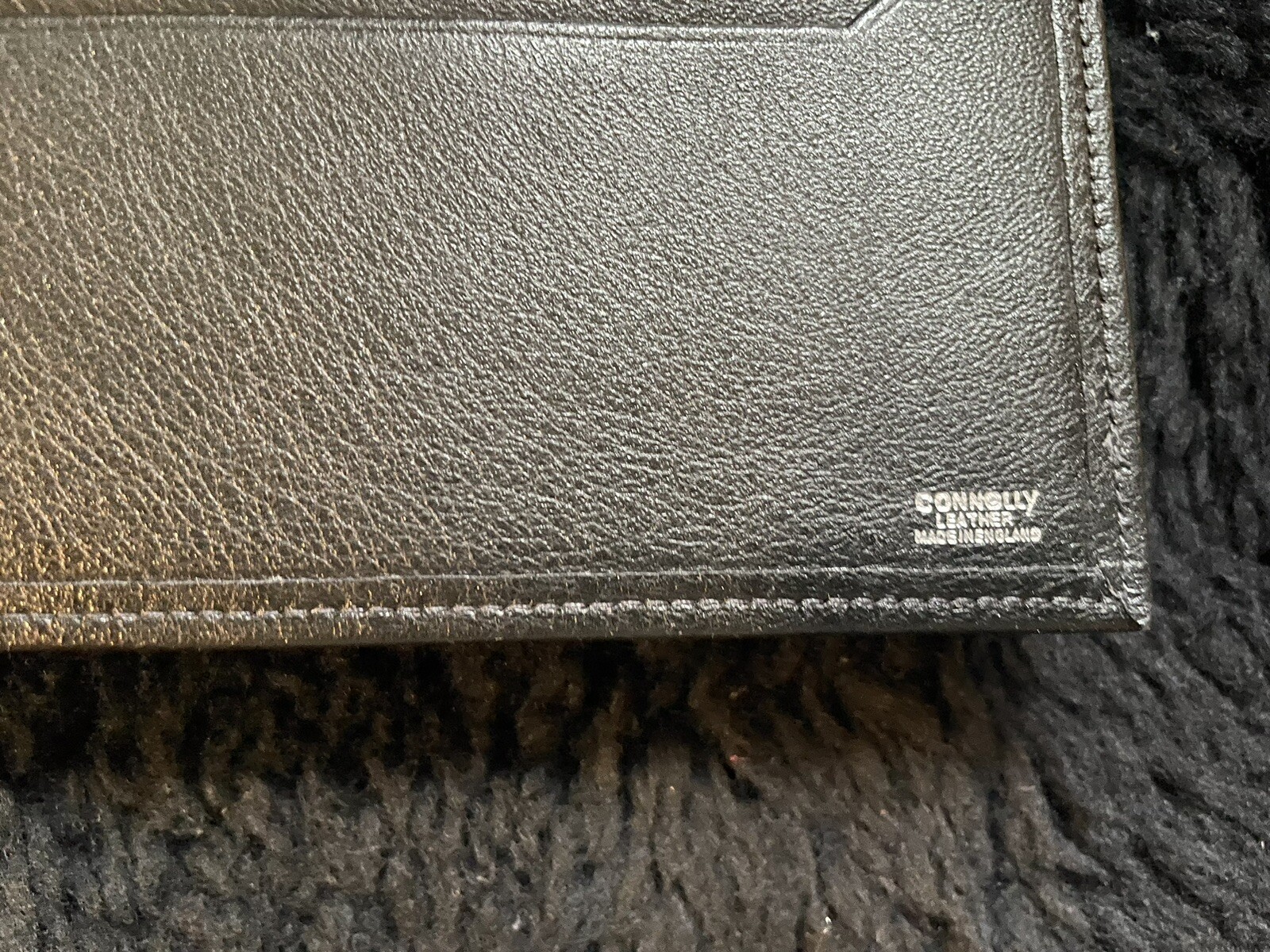 Rolls-Royce Gift Collection Black Connolly Hide Notepad Document Wallet ...