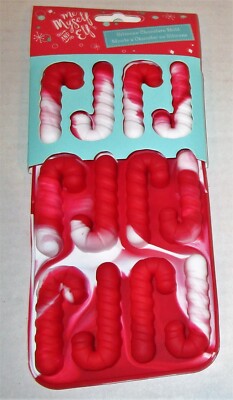 CHRISTMAS ~ Silicone Chocolate Mold ~ CANDY CANES ~ 12 Cavities ~ 2 ...