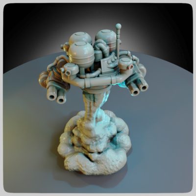 RC Flying Gun Drone Wh40k necromunda dredd fallout Tau servitor scifi ...