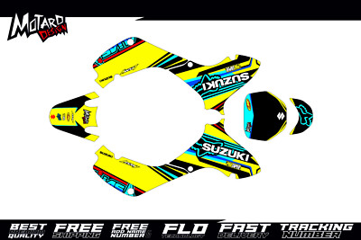 Suzuki JR 80 2001 2002 2003 2004 Fasthouse Graphics Kit Enduro ...