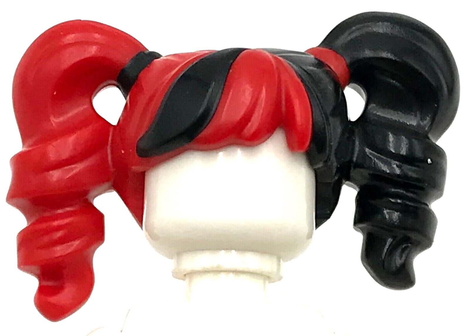 Lego New Red Minifigure Hair Female Pigtails High Bouncy Wig Piece | eBay