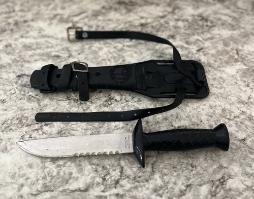 Vintage Aqua Lung Diver Knife with Sheath | eBay