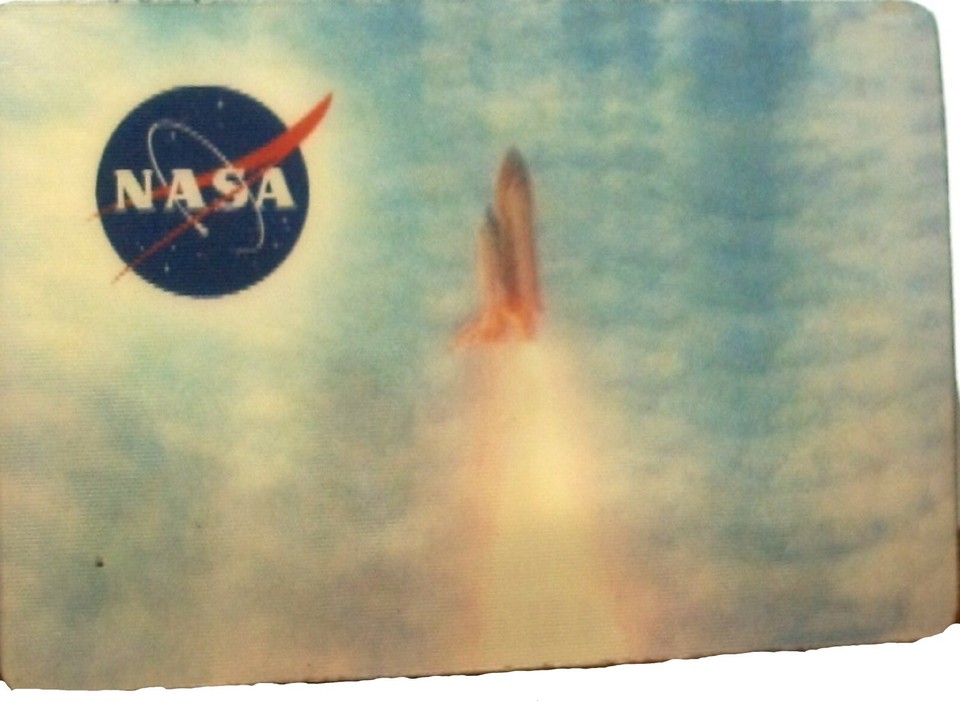 Slightly damaged NASA with Space Shuttle Launching 3D Fridge Magnet | eBay