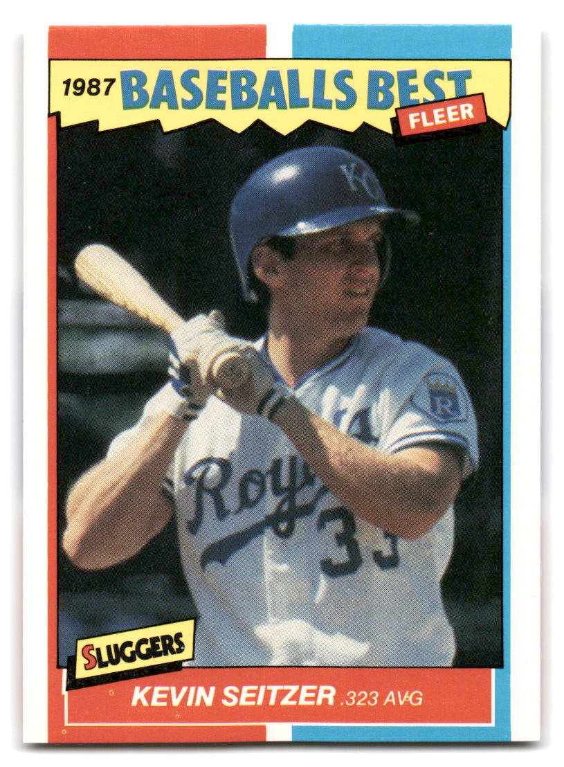 Kevin Seitzer 1987 Fleer Baseball's Best Sluggers vs Pitchers #39 KC ...