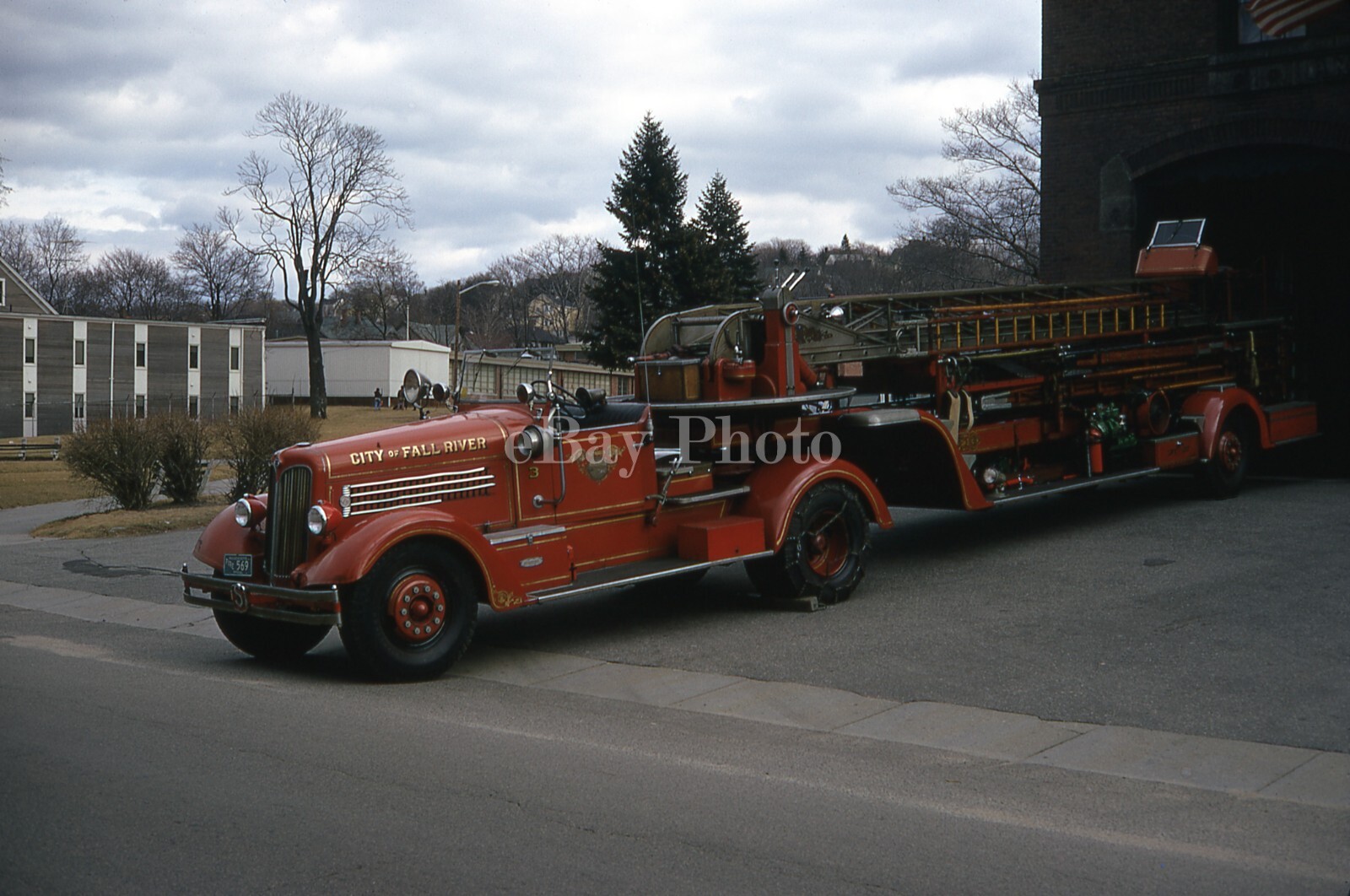 Fire Apparatus Slide- Fall River MA Fire Department Seagrave TDA Ladder ...