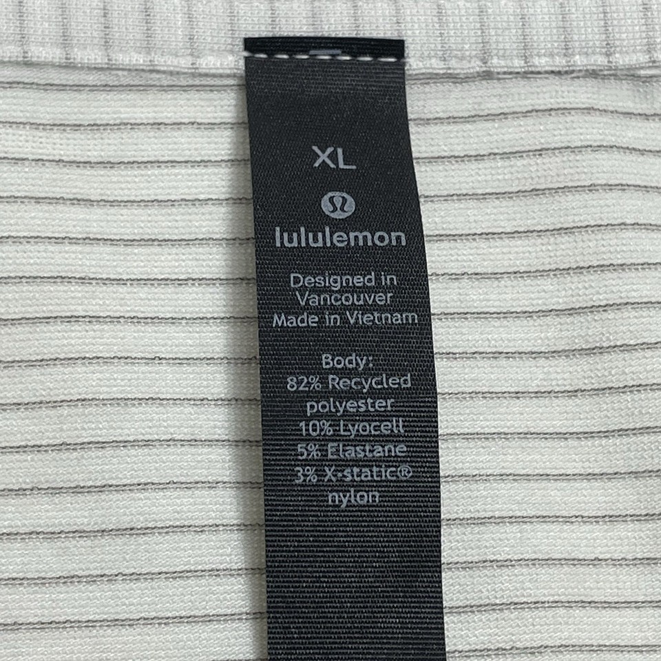 Lululemon Shirt Men's XL Gray 3 Button Evolution Long Sleeve Polo ...