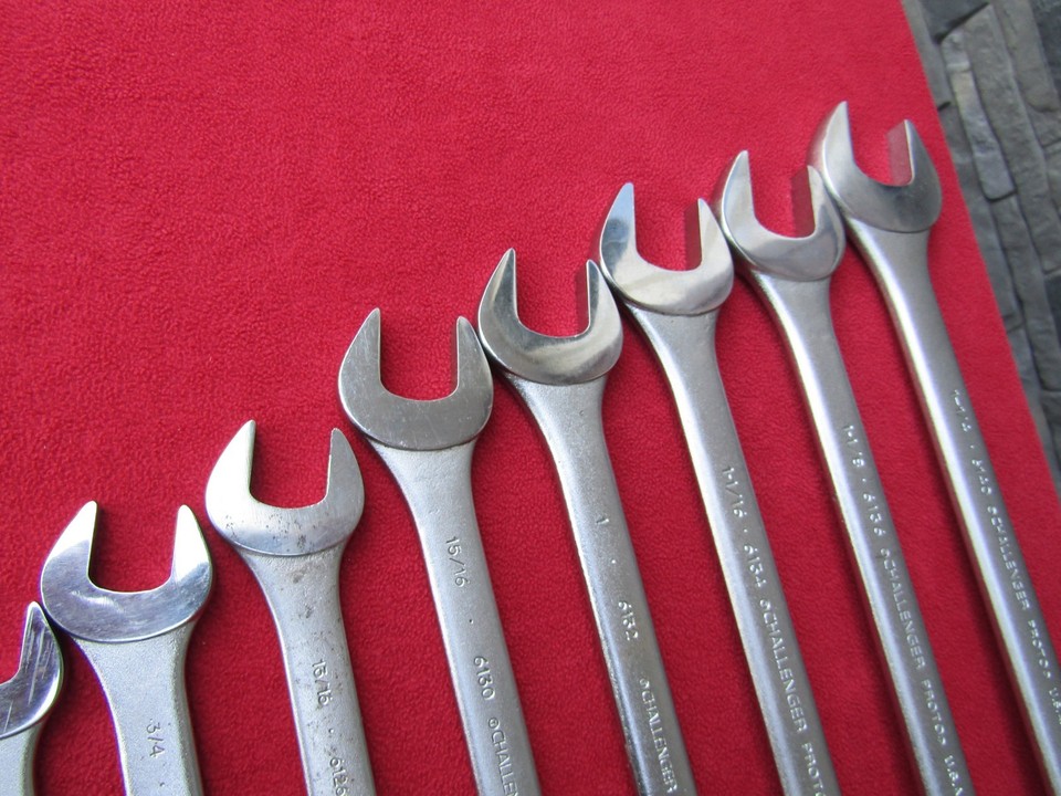 PROTO Challenger 14 PC SAE Combination Wrench Set 6145 Made USA ...