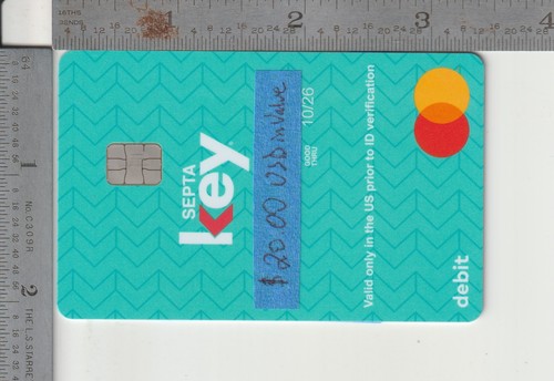 Septa Key Southeastern Pennsylvania Transit Card Metro Philadelphia ...